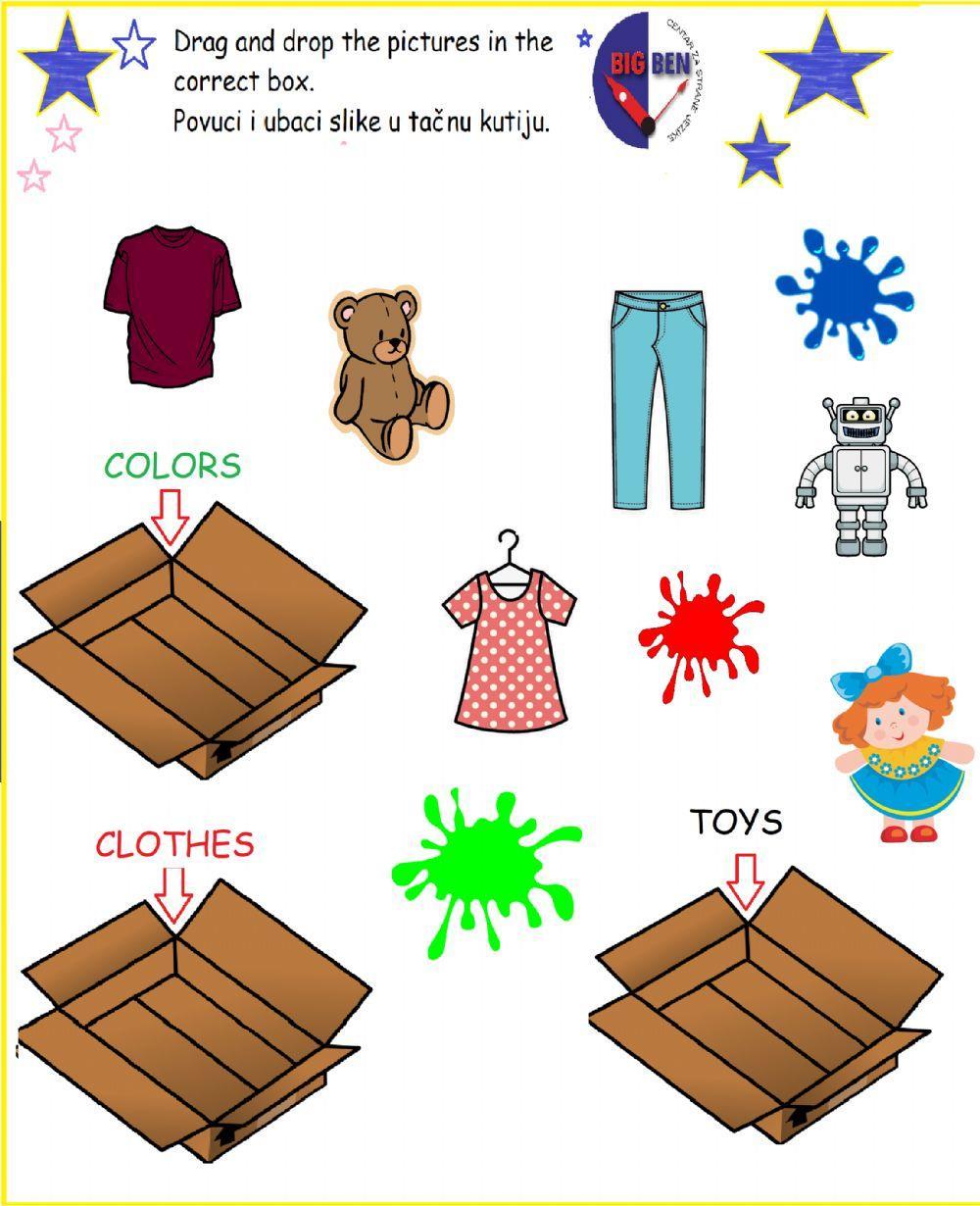 Categories worksheet | Live Worksheets