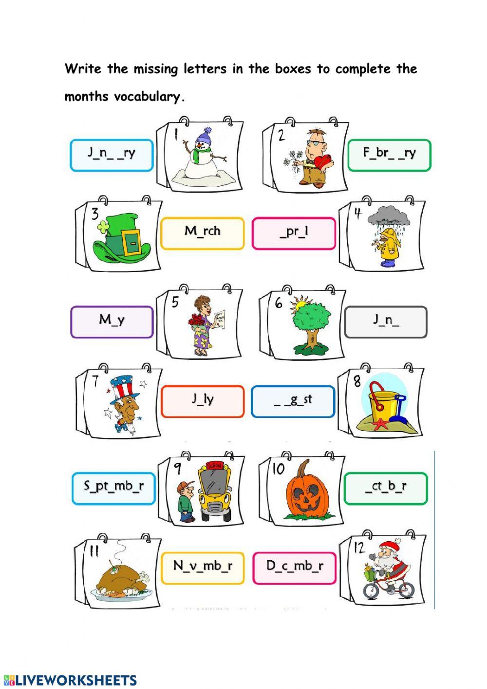 Calendar 81471 | Dini Aulia Dwintan | Live Worksheets