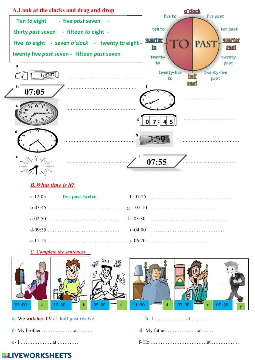 81863 | time | tamim | LiveWorksheets