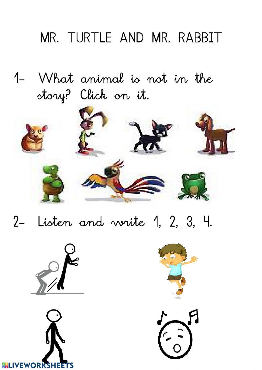 Mr. Turtle and … | Free Interactive Worksheets | 5560651