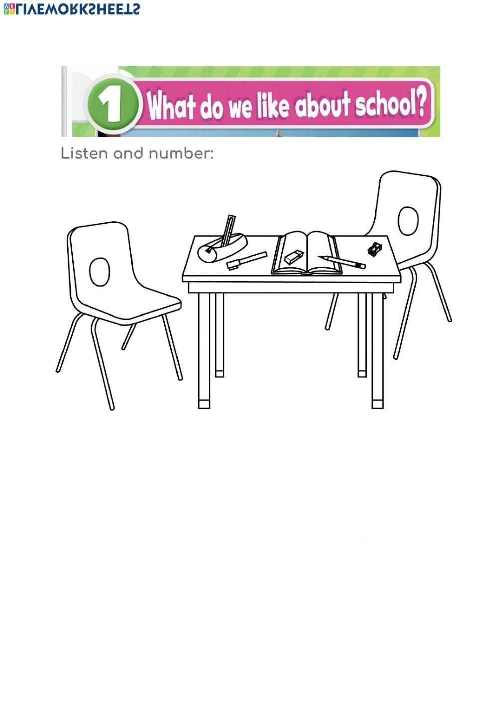 LISTEN AND NUMB… | Free Interactive Worksheets | 143944