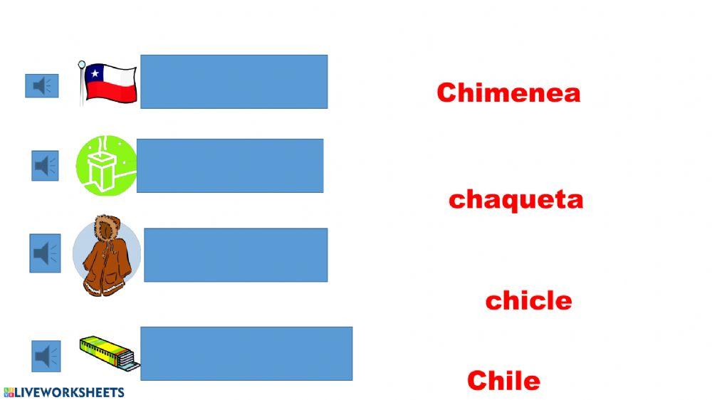 Letra CH worksheet | Live Worksheets