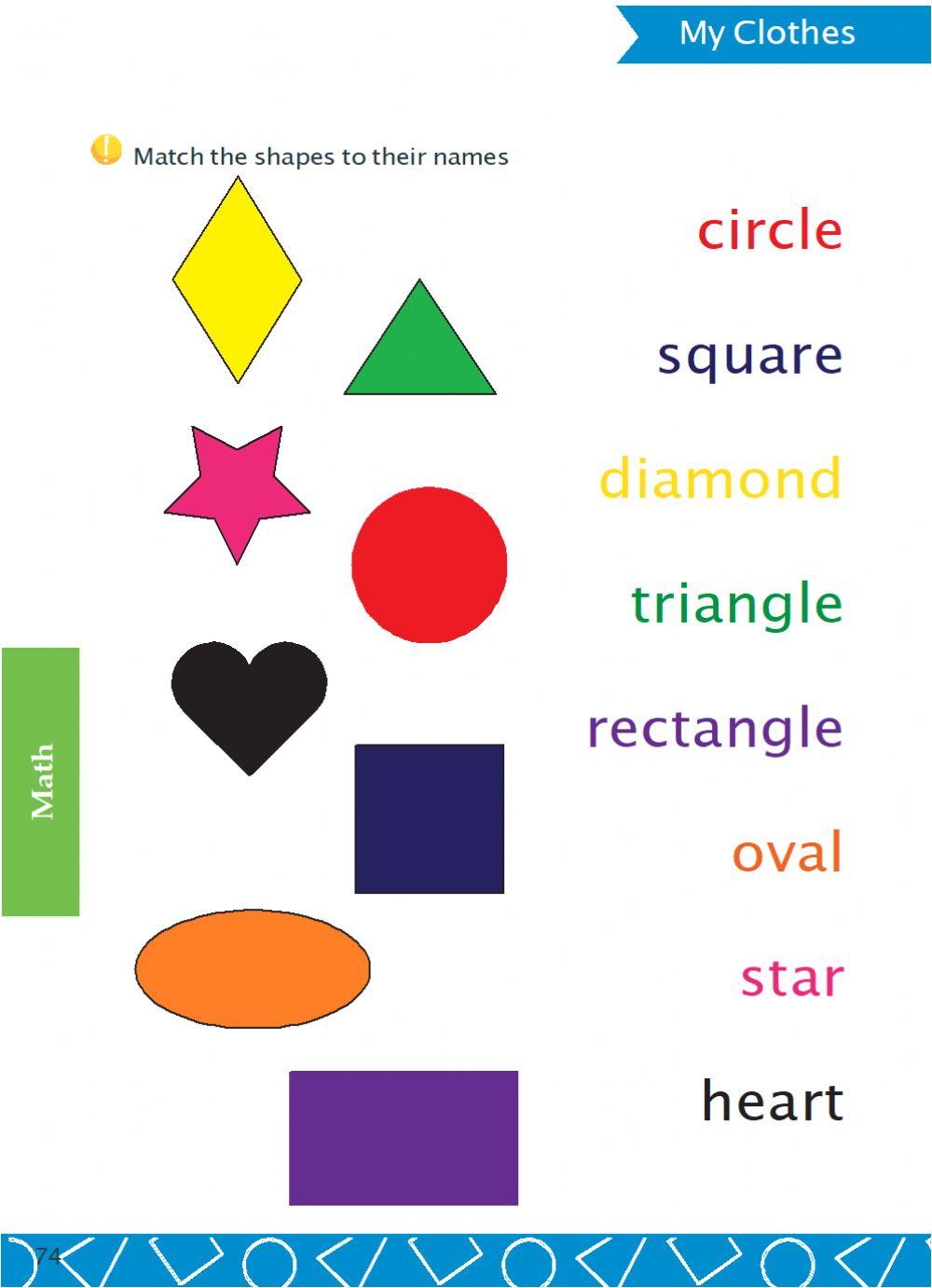 Shapes interactive worksheet for Reception2 | Live Worksheets