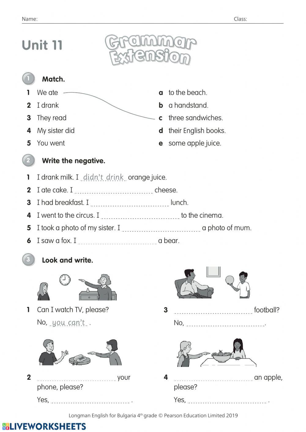 11b - Test worksheet | Live Worksheets