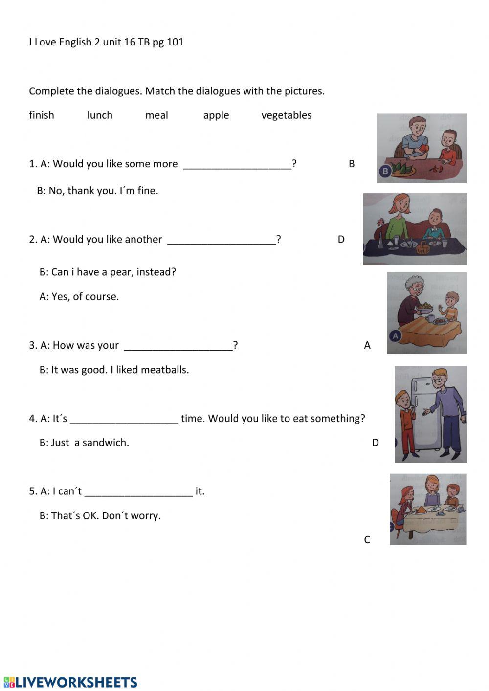 ILE 2 U 16 pg 1… | Free Interactive Worksheets | 80912