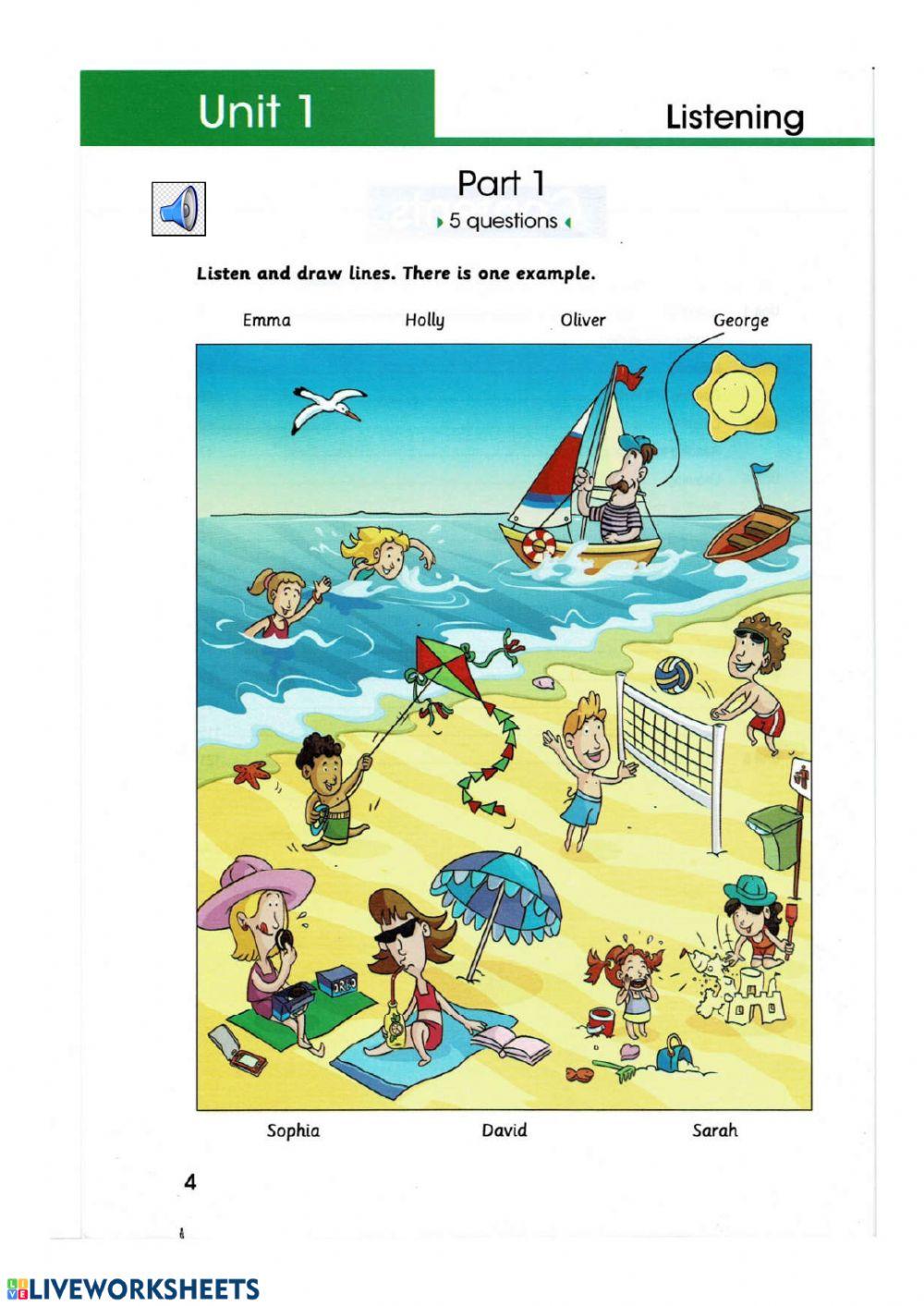 Listen and match | Free Interactive Worksheets | 83859