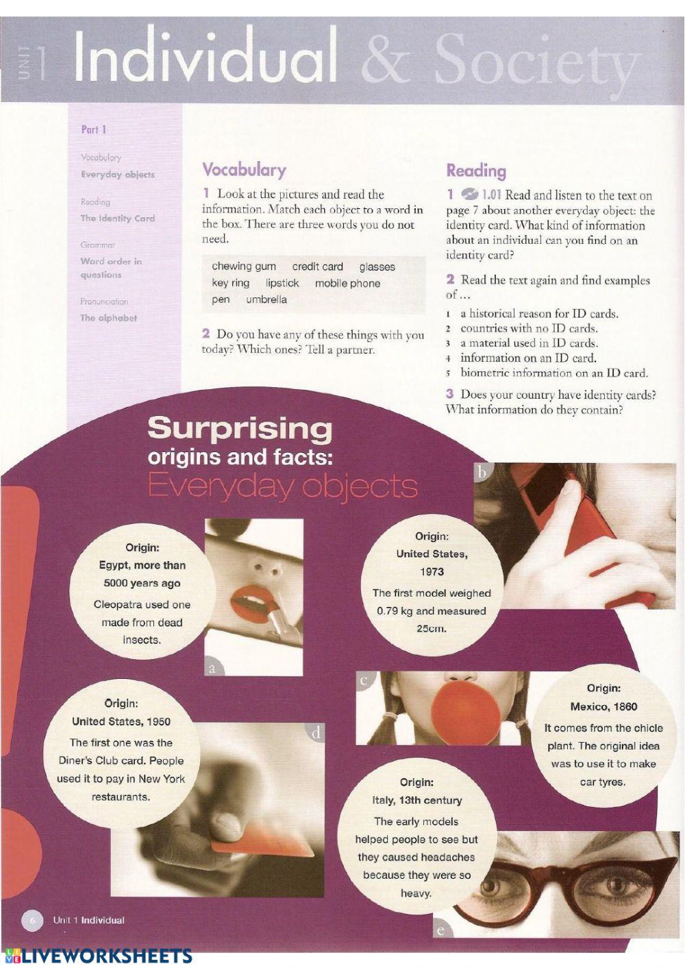 Global Pre Intermediate Unit 1 part 1 - 2 0616