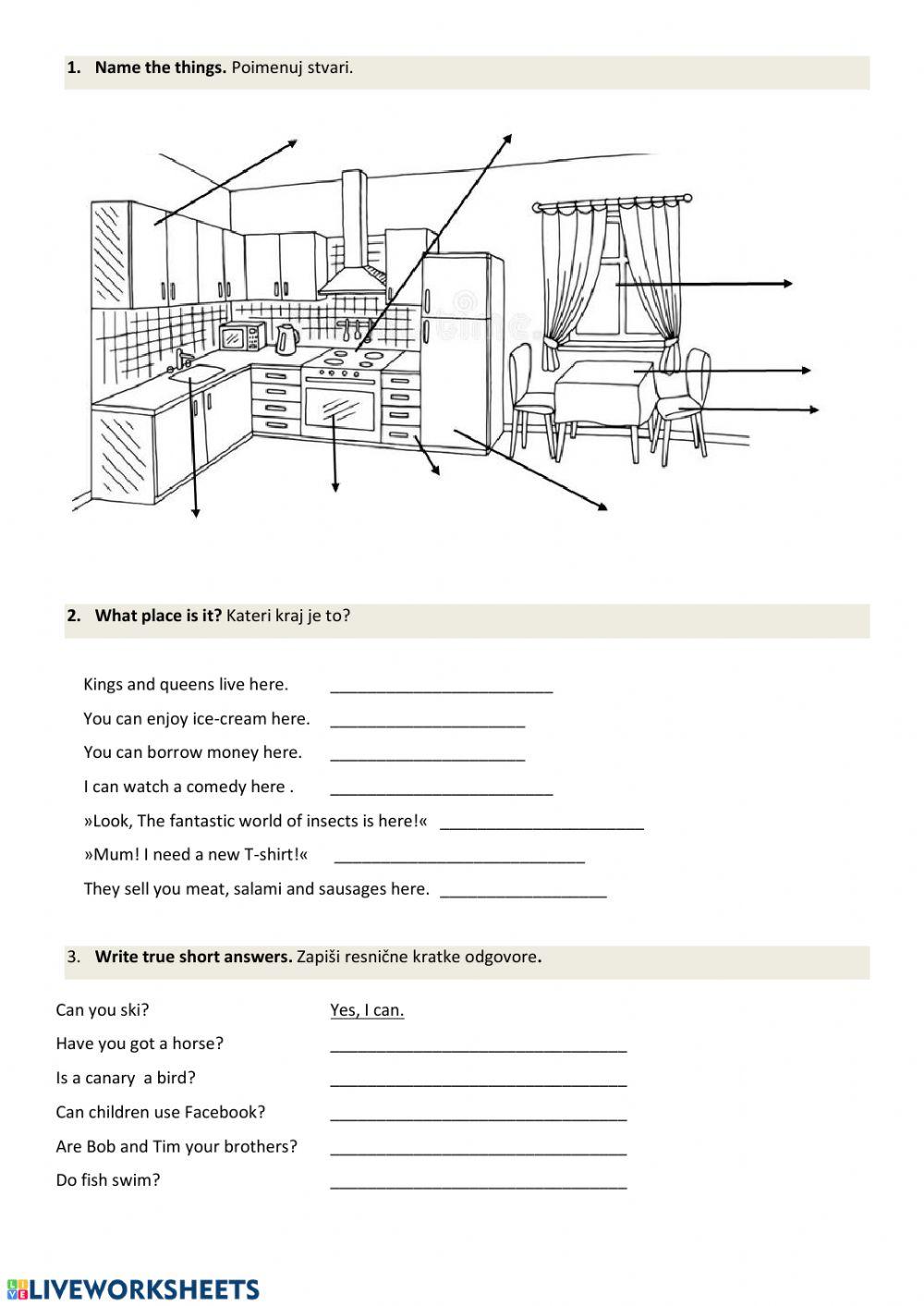 House interactive activity for grade 5 | Live Worksheets