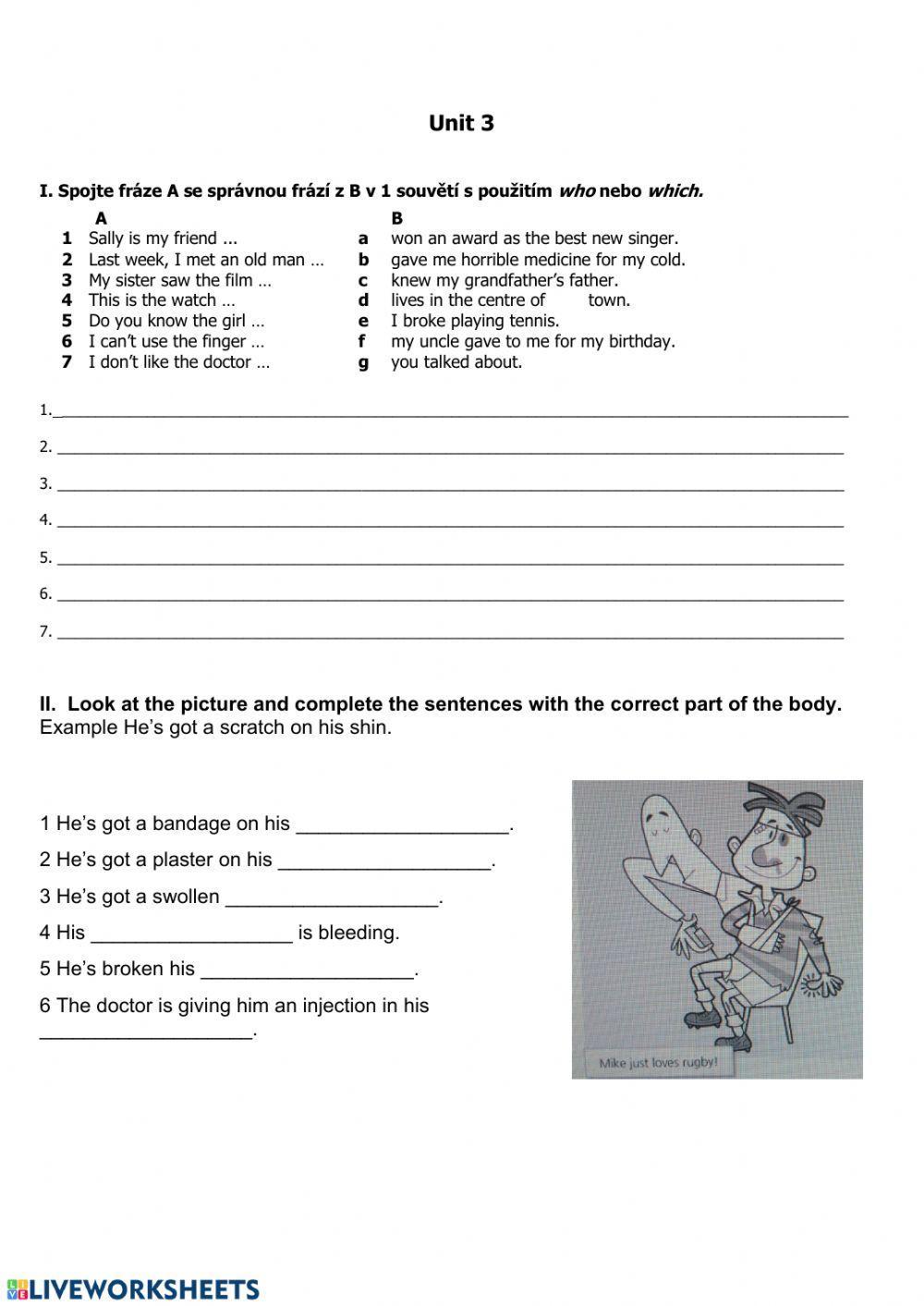 Project 4 - uni… | Free Interactive Worksheets | 84717