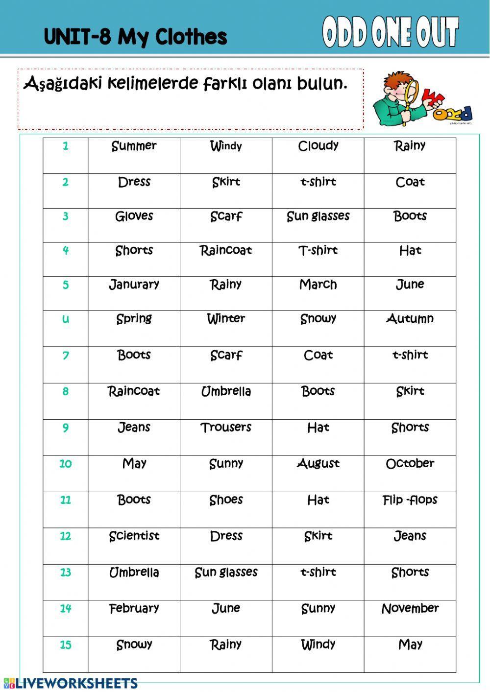 85386 | Odd One Out-My Clothes | Elif Abacı