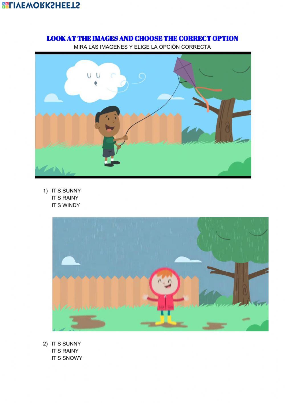 The weather free worksheet | Live Worksheets