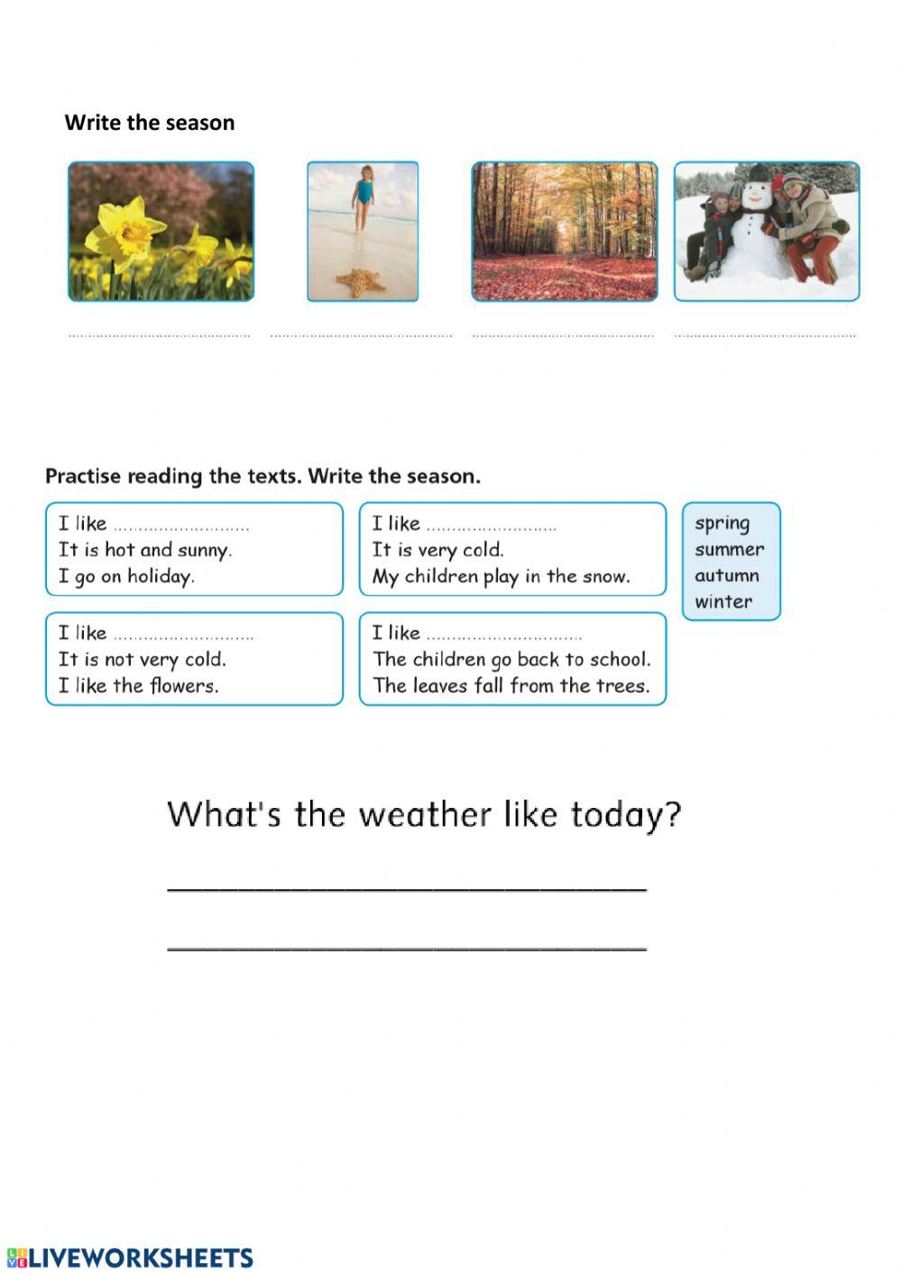 Weather online activity for Grade 4 | Live Worksheets