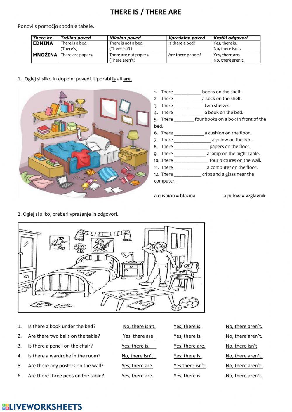 There is,are worksheet | Live Worksheets