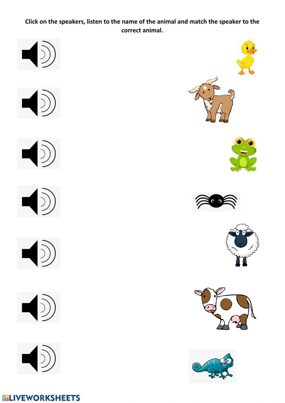 At the farm | Free Interactive Worksheets | 86054