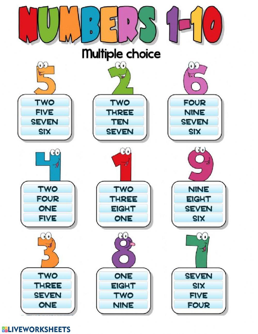 87017 | Numbers 1-10 | valsol | LiveWorksheets