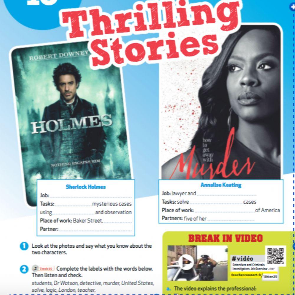 Thrilling stories worksheet | Live Worksheets