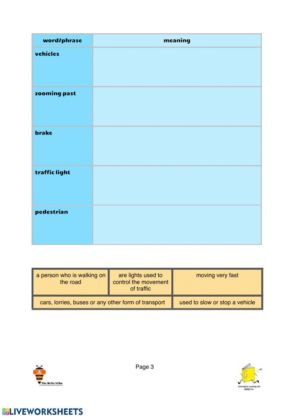 Week 12 e-learning p2 part 1 worksheet | Live Worksheets