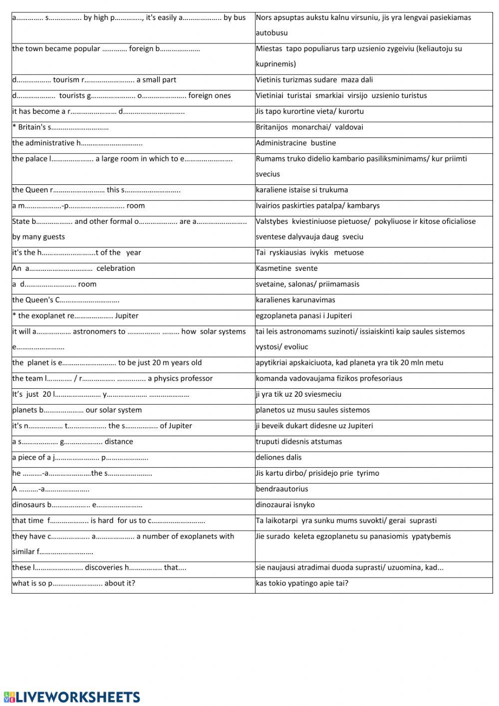2016 pupp reading vocab online exercise for | Live Worksheets