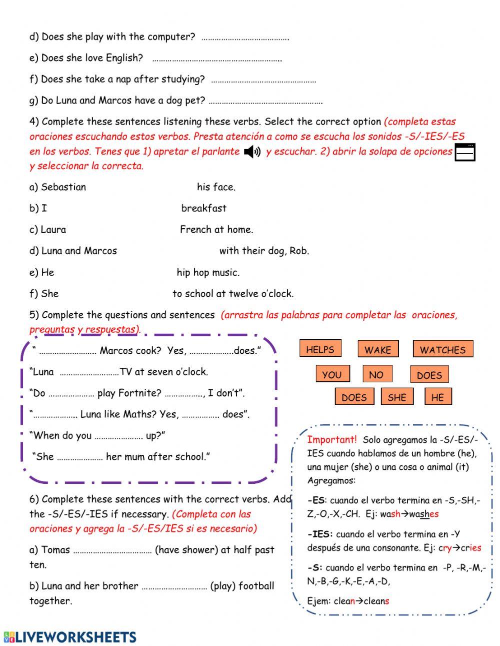 Practical work worksheet | Live Worksheets
