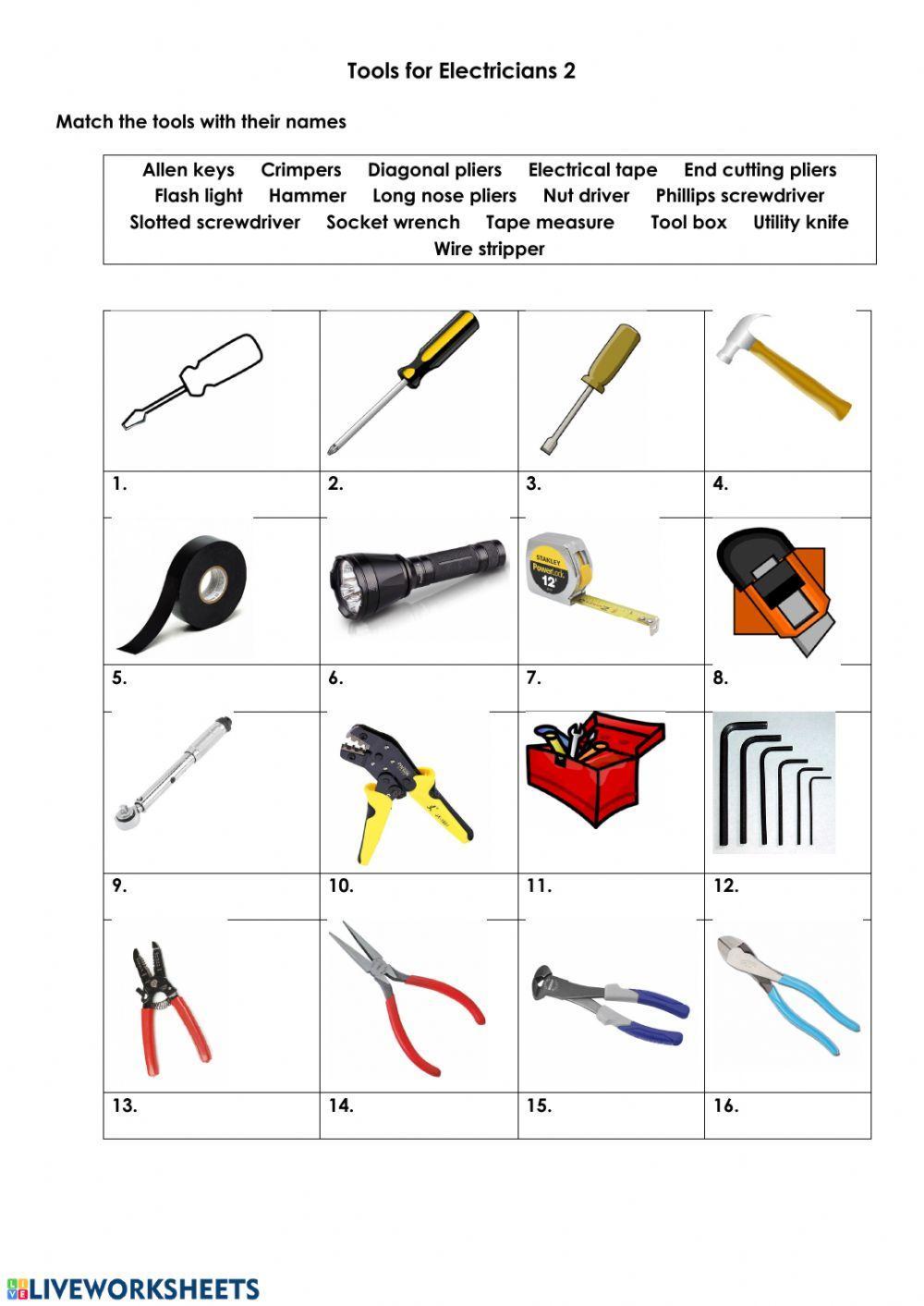88250 Tools for Electricians 2 eclassprojects