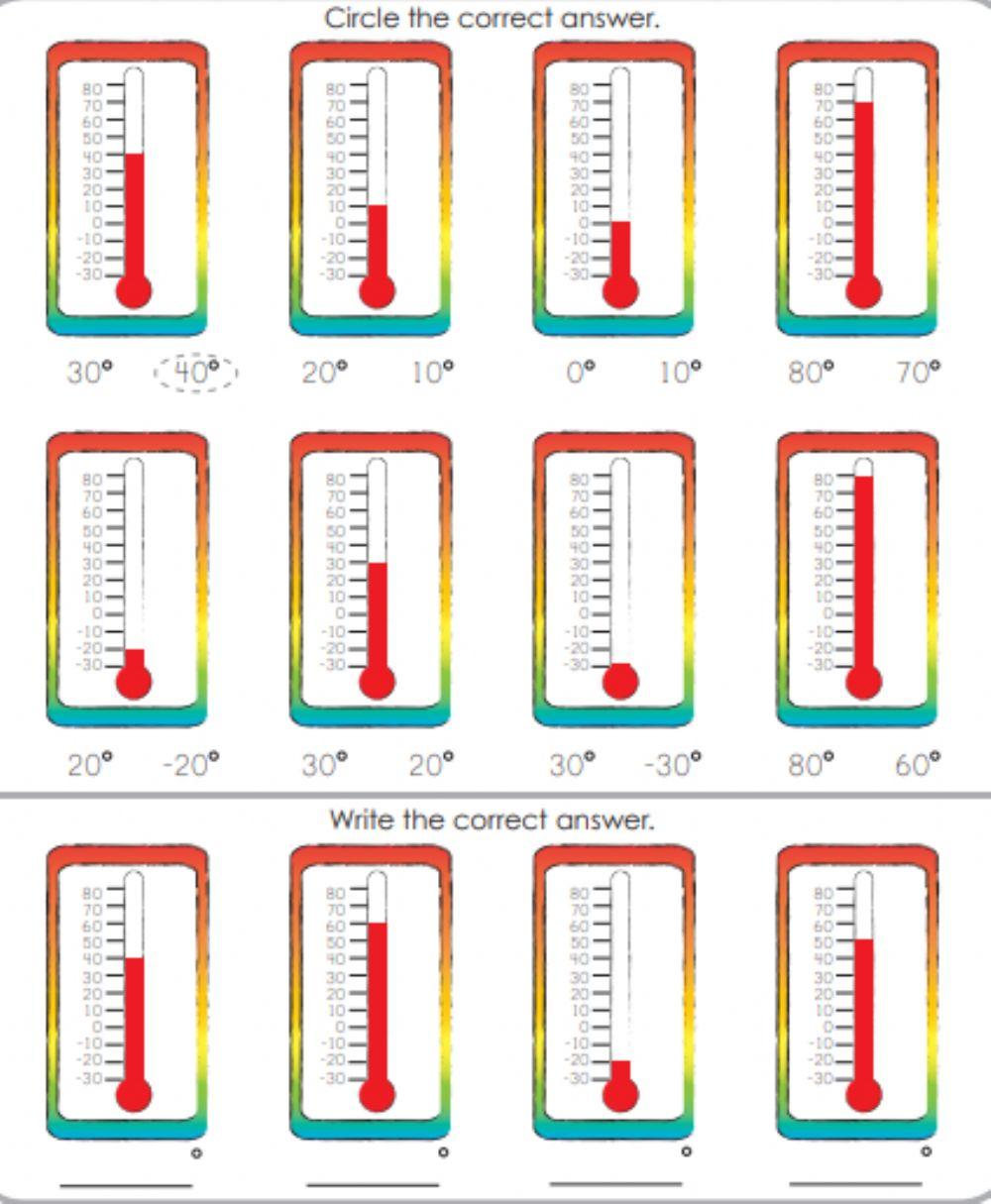 Temperature Grade 2 Quiz online exercise for | Live Worksheets