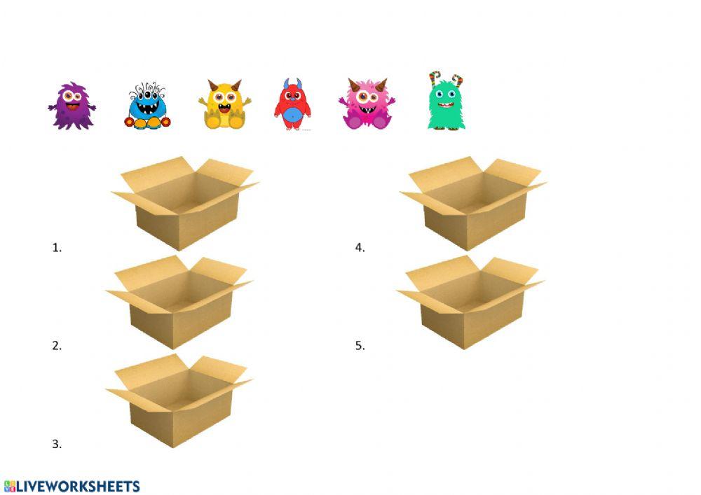 monsters exercise | Live Worksheets