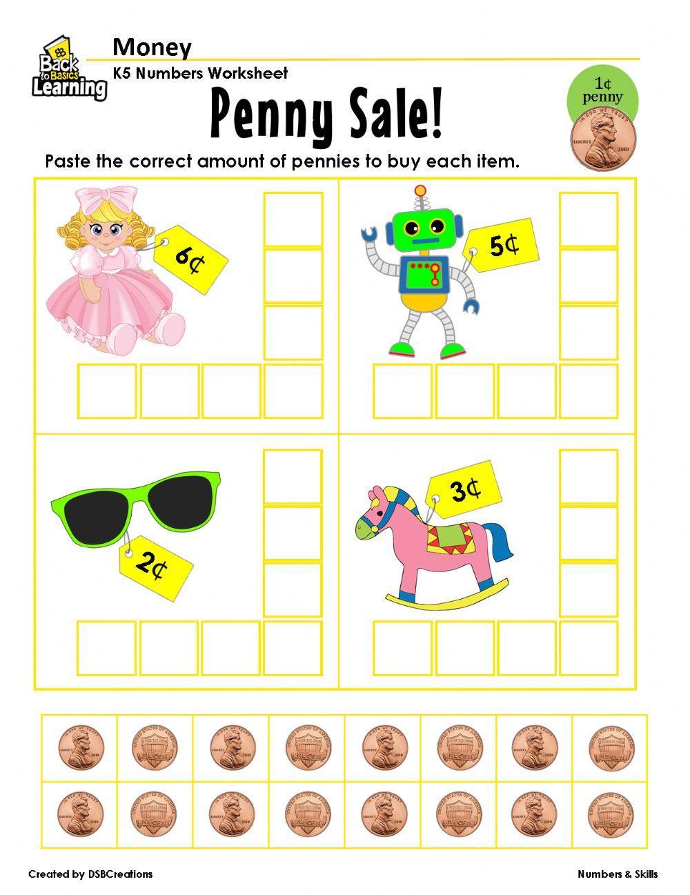 Money interactive activity | Live Worksheets