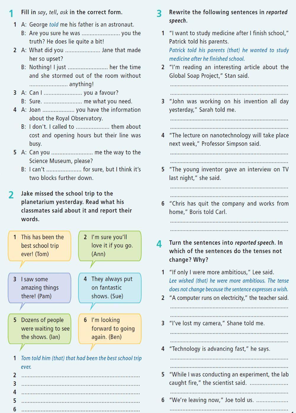 Grammar online worksheet for 9 | Live Worksheets