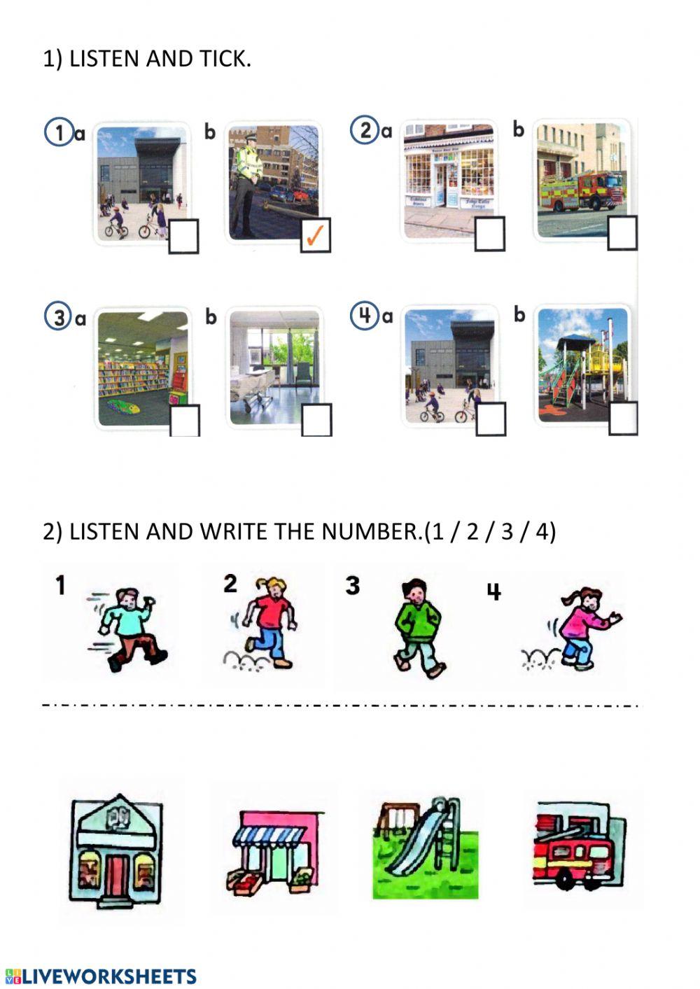 Places free online worksheet | Live Worksheets