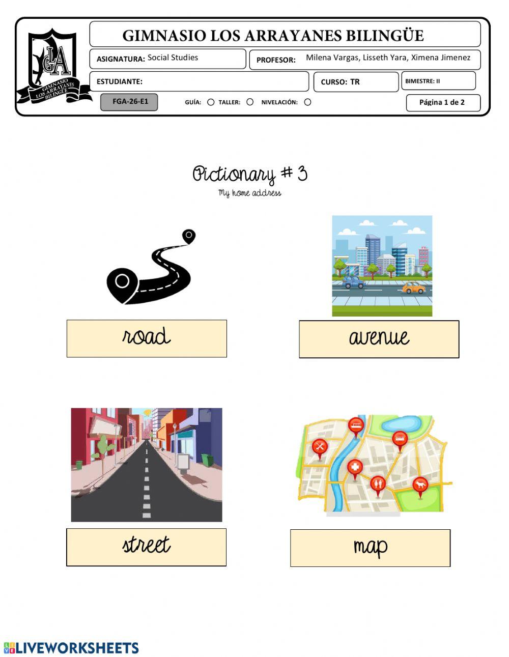 Pictionary-3 worksheet | Live Worksheets
