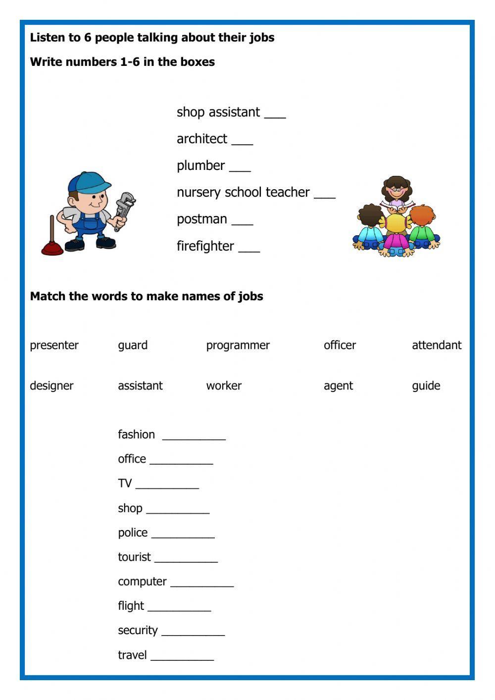Jobs online exercise for B1 | Live Worksheets