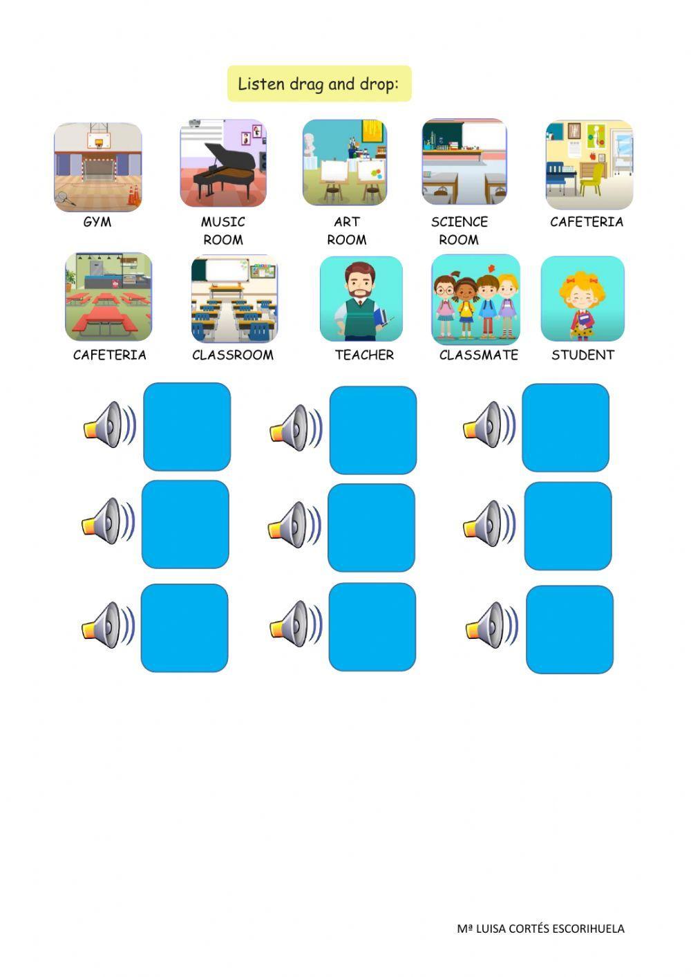 OUR SCHOOL List… | Free Interactive Worksheets | 173143