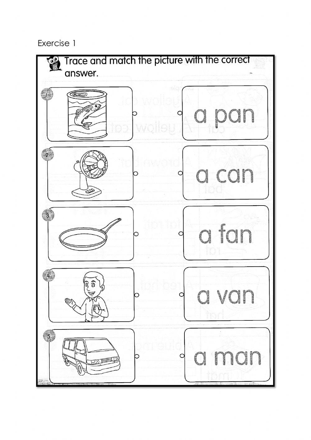 Phonics online pdf exercise for preschool | Live Worksheets