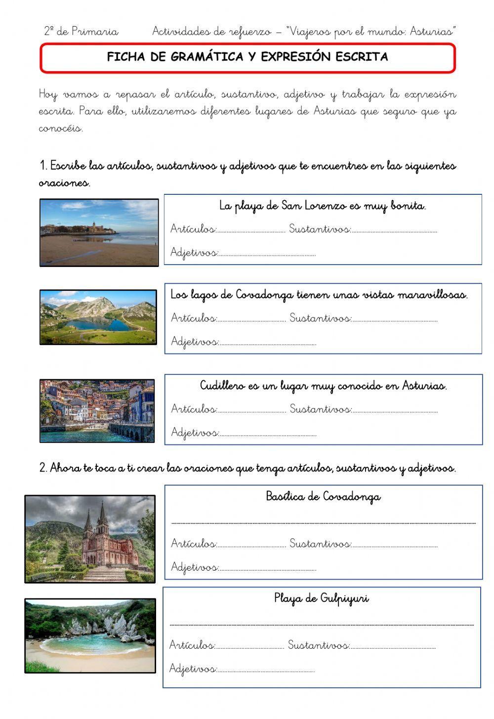 Gramática y expresión escrita worksheet | Live Worksheets