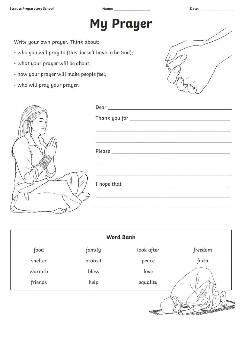 My prayer 1013 | Fisayo Odubela | Live Worksheets