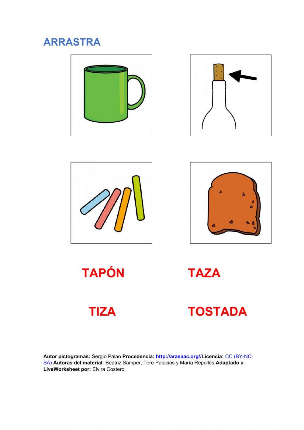 Arrastra -2 worksheet | Live Worksheets