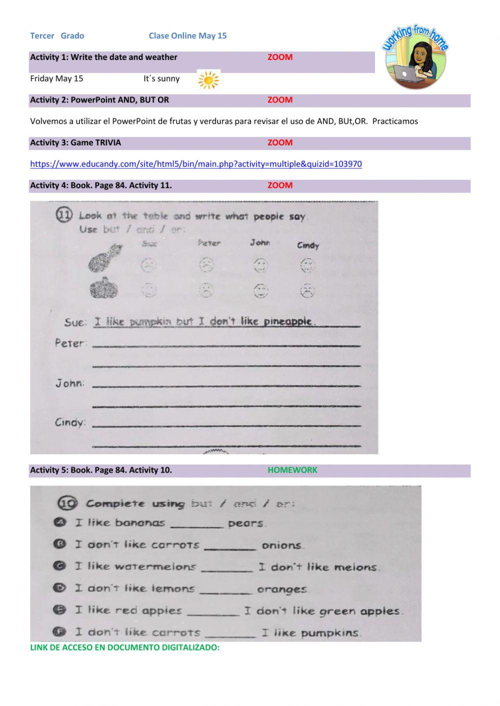3er grado mayo 15 worksheet | Live Worksheets