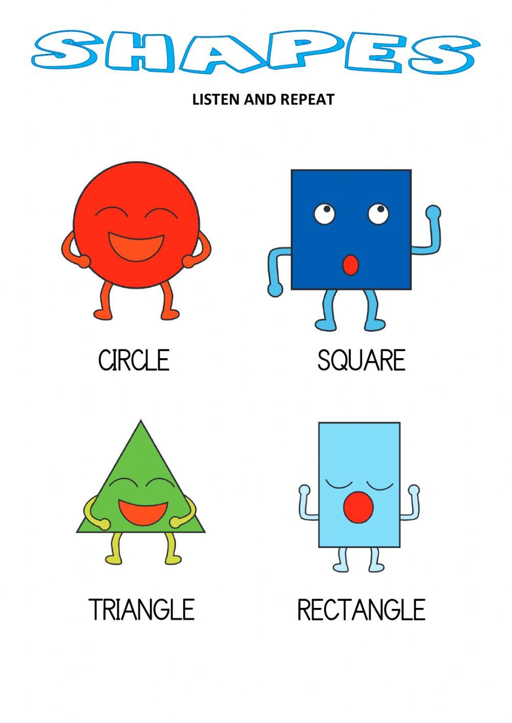 Shapes and colors online exercise for | Live Worksheets