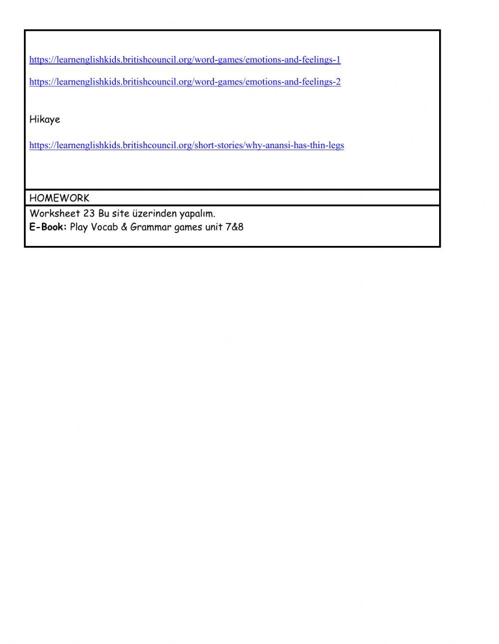 Level 3 Weekly Plan Week 23 worksheet | Live Worksheets