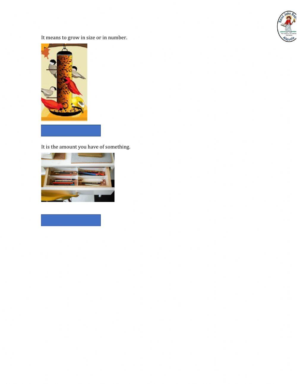 Vocabulary Practice worksheet for Grade 3 | Live Worksheets