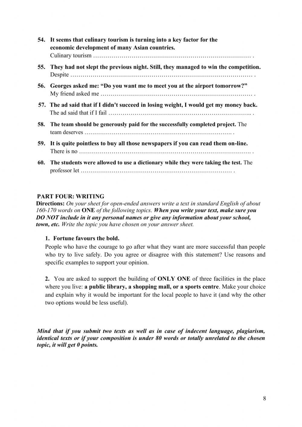 Exam Practice TEST 15 2016 Worksheet Live Worksheets exam-practice-test-15-2016-worksheet-live-worksheets