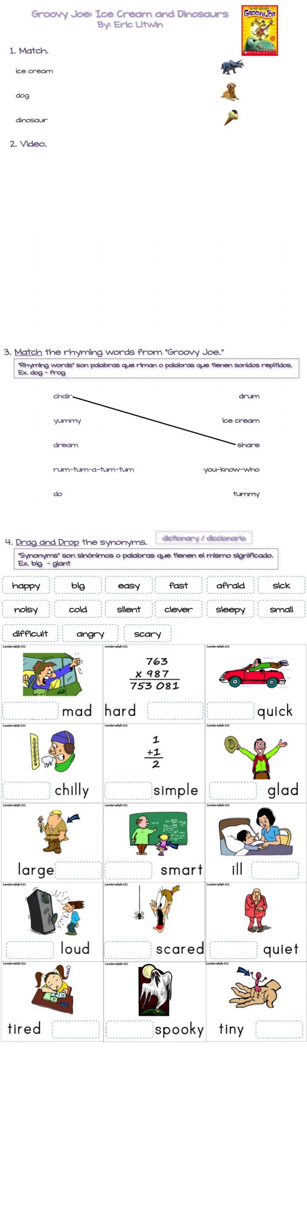 Groovy Joe: Ice Cream and Dinosaurs - Listening and