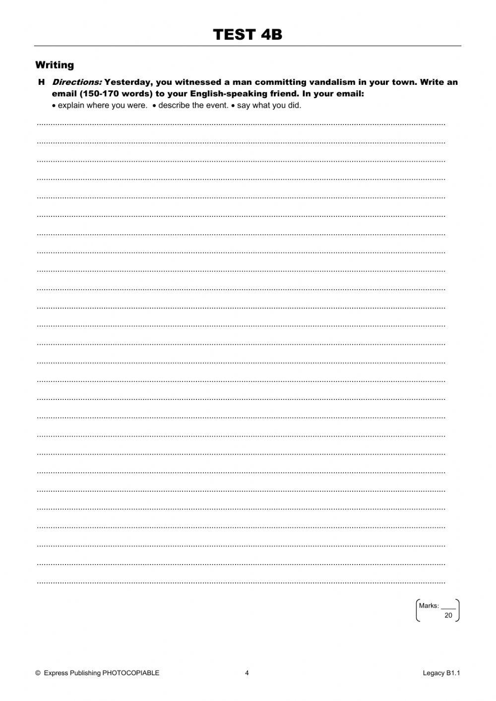 Legacy B1.1 Uni… | Free Interactive Worksheets | 5633449