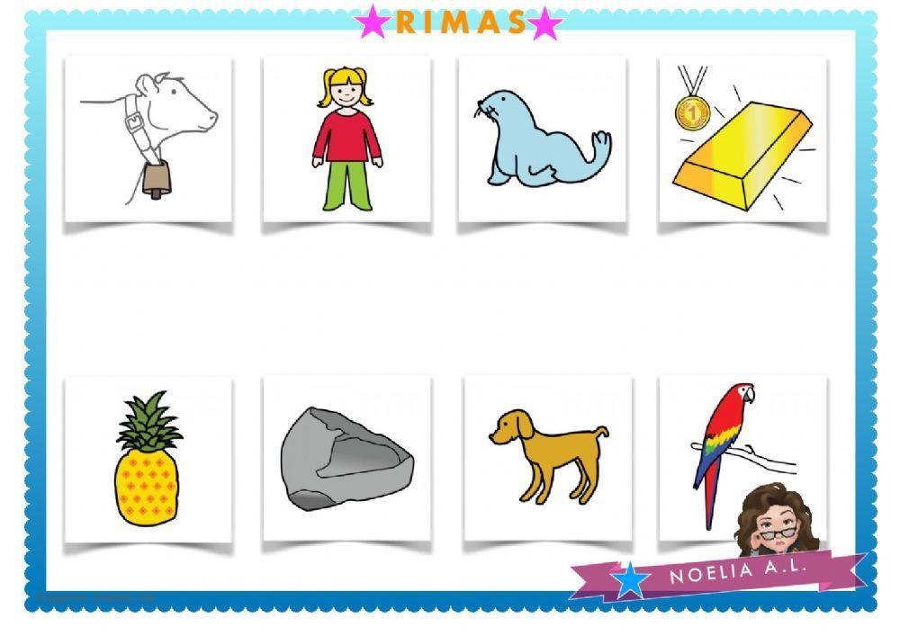 Rimas 1 interactive worksheet | Live Worksheets