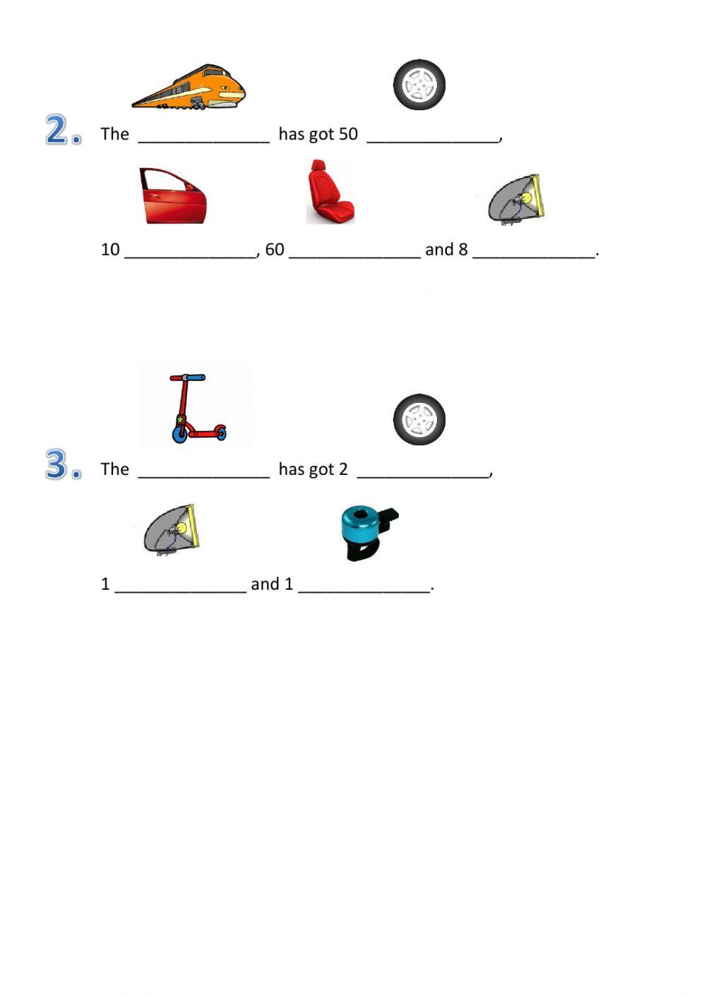 Look at the chart and complete the sentences. Year 2
