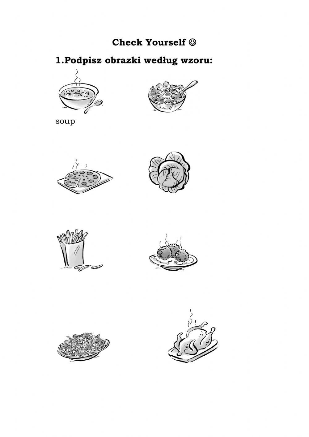 2b food worksheet | Live Worksheets