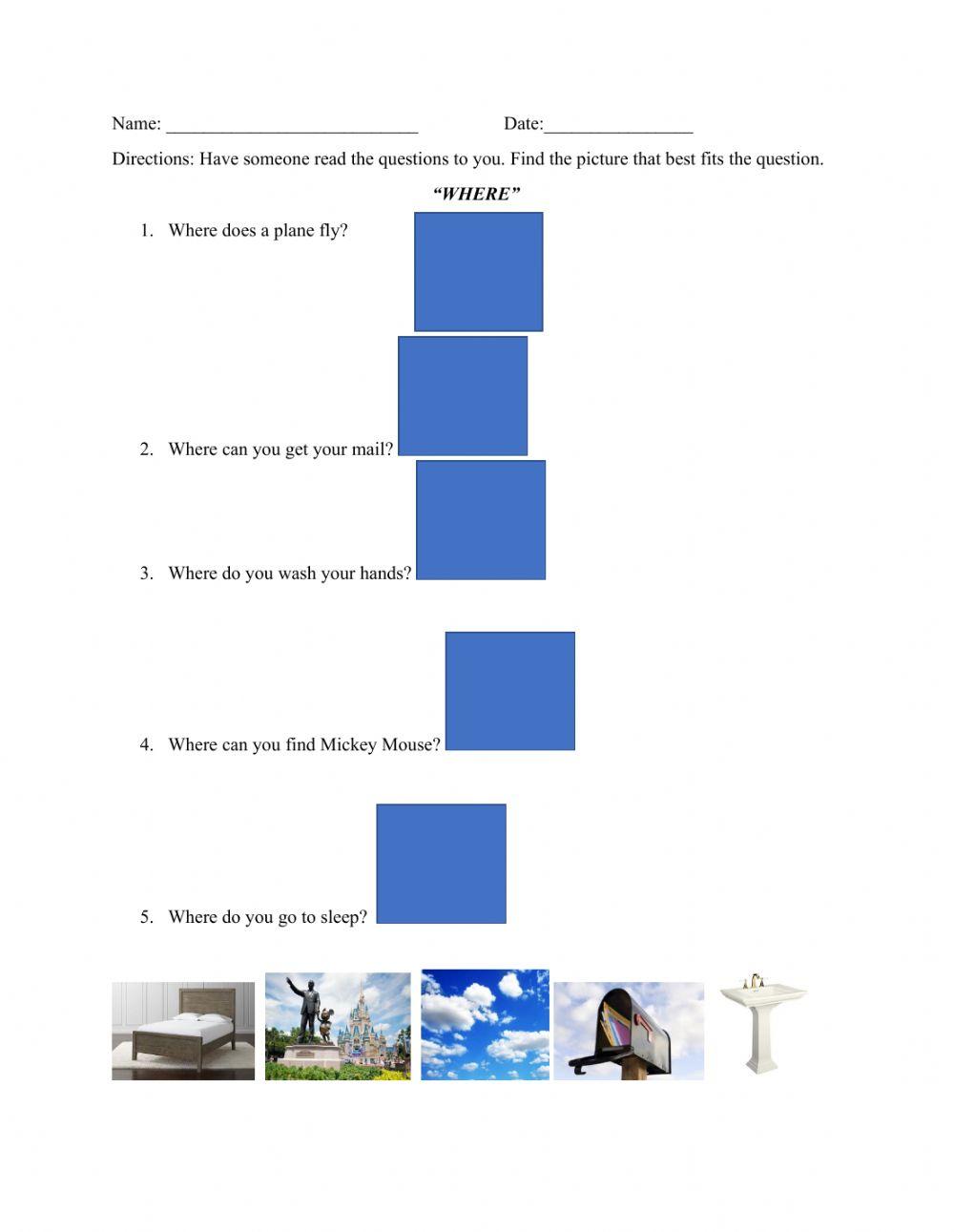 Where worksheet 4 worksheet | Live Worksheets