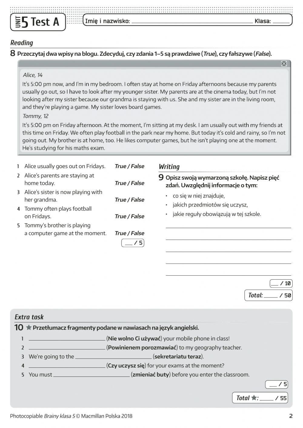 Brainy 5 unit 5… | Free Interactive Worksheets | 5636588