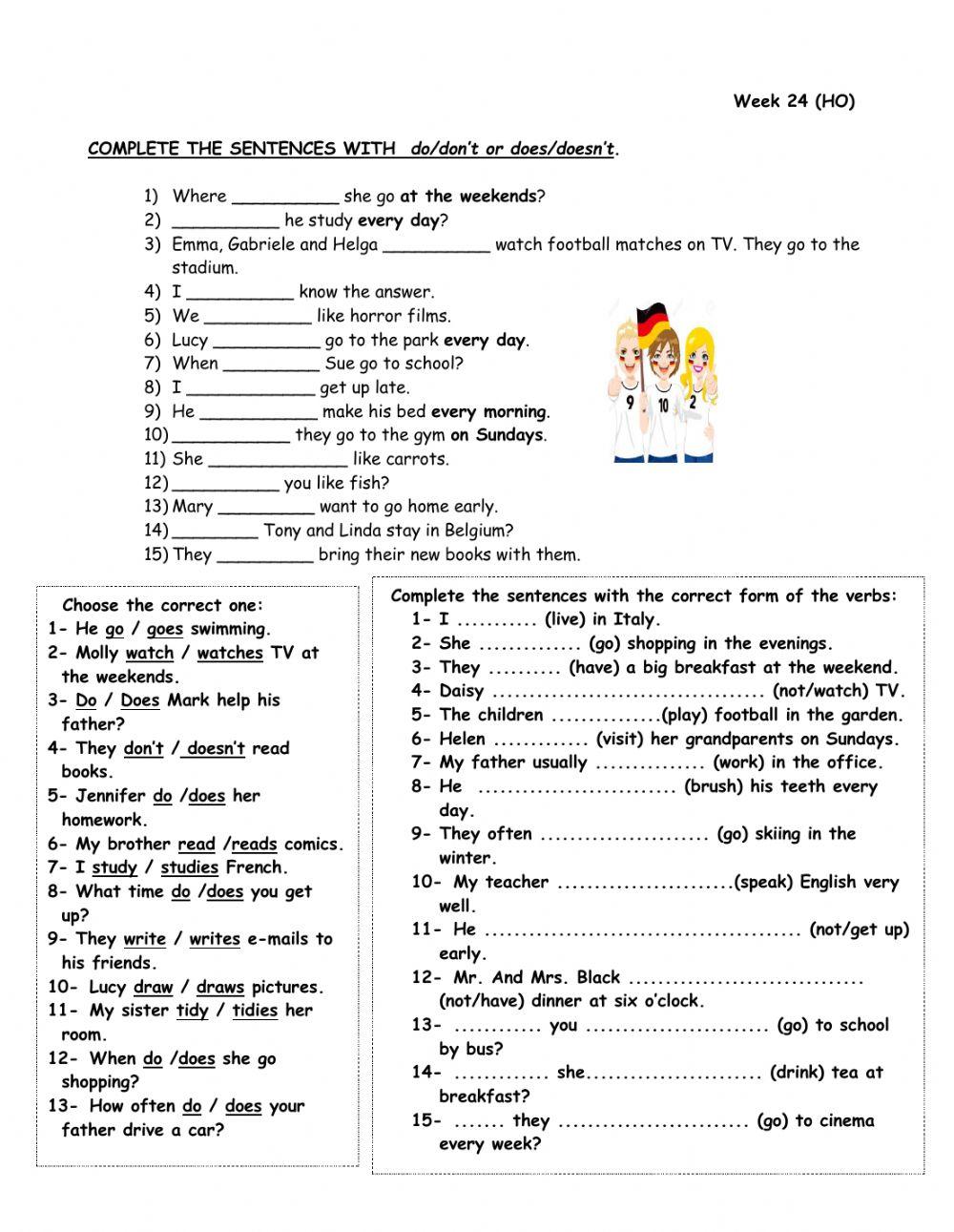 Level 3 Weekly Plan Week 24 worksheet | Live Worksheets