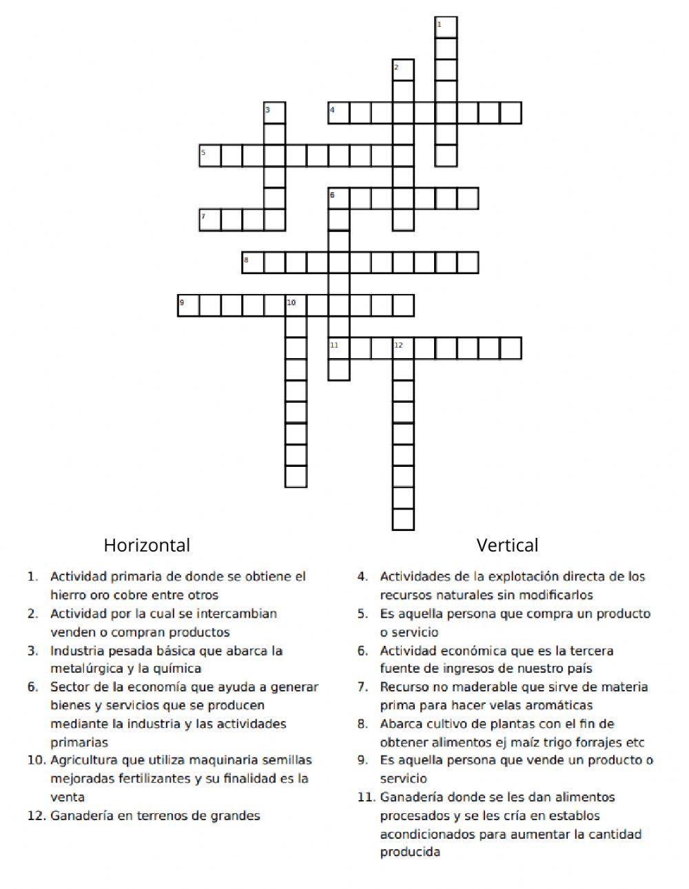 Crucigrama Geografia Act. 8 worksheet | Live Worksheets Crucigrama Geografia Act. 8 worksheet | Live Worksheets